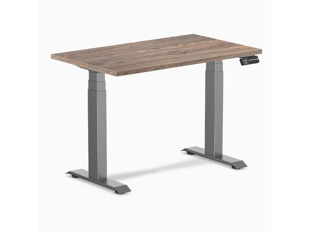 Click here for Desky Dual Mini Sit Stand Desk - Natural Walnut /... prices