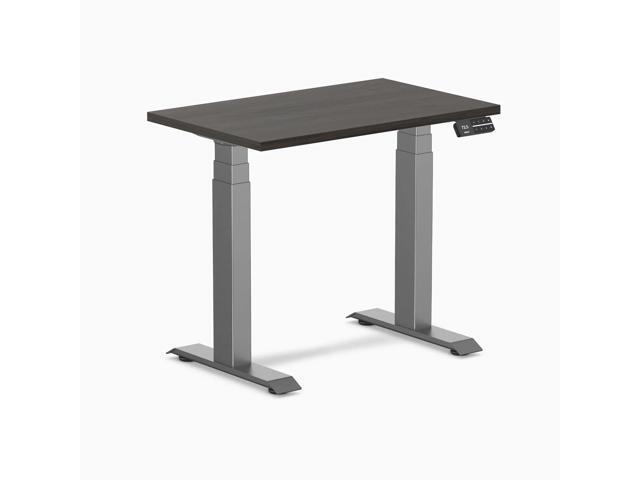 Click here for Desky Dual Mini Sit Stand Desk - Burnished Wood /... prices