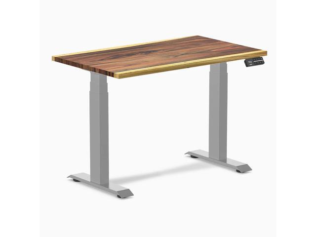 Click here for Desky Dual Mini Hardwood Sit Stand Desk - Saman /... prices