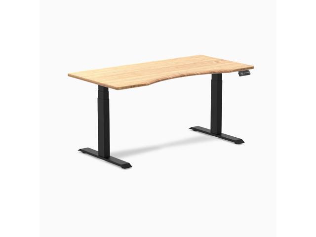 Click here for Desky Dual Ergo Edge Sit Stand Desk - Bamboo / 60... prices