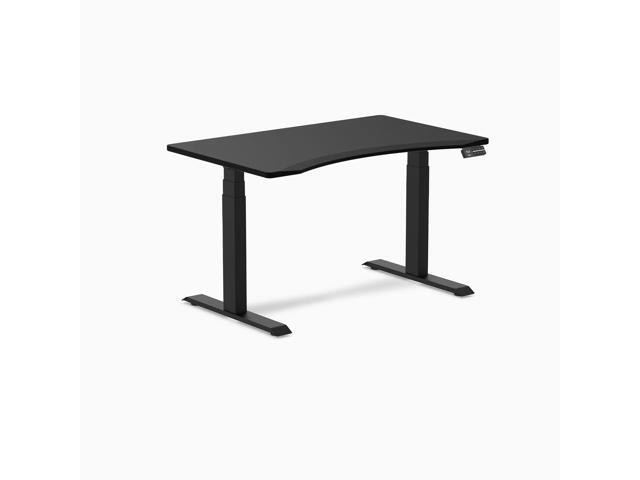 Click here for Desky Dual Ergo Edge Sit Stand Desk - Black / 48 x... prices