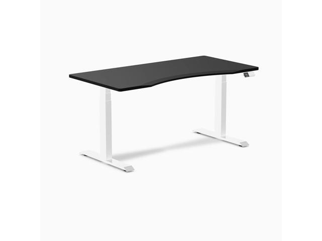 Click here for Desky Dual Ergo Edge Sit Stand Desk - Black / 60 x... prices