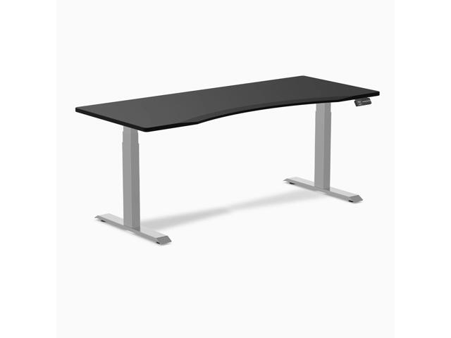 Click here for Desky Dual Ergo Edge Sit Stand Desk - Black / 72 x... prices