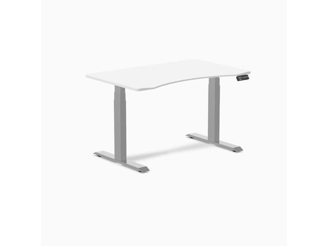Click here for Desky Dual Ergo Edge Sit Stand Desk - White / 48 x... prices