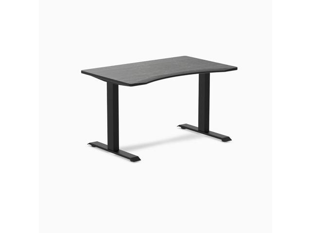 Click here for Desky Zero Ergo Edge Office Desk - Dark Bamboo / 4... prices