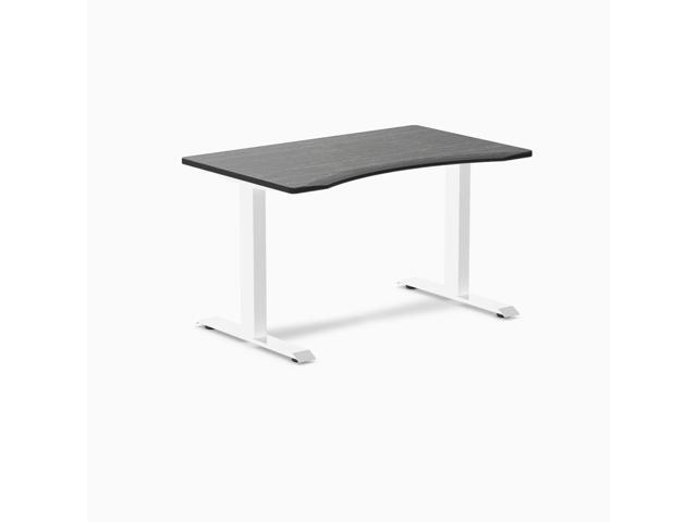 Click here for Desky Zero Ergo Edge Office Desk - Dark Bamboo / 4... prices