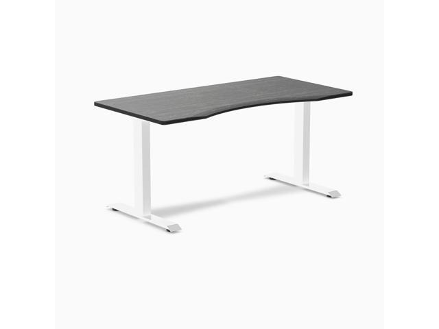 Click here for Desky Zero Ergo Edge Office Desk - Dark Bamboo / 6... prices