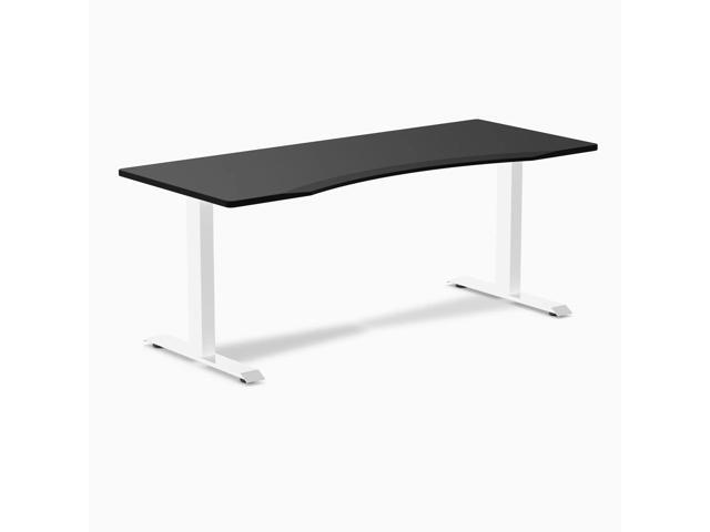 Click here for Desky Zero Ergo Edge Office Desk - Black / 72 x 30... prices