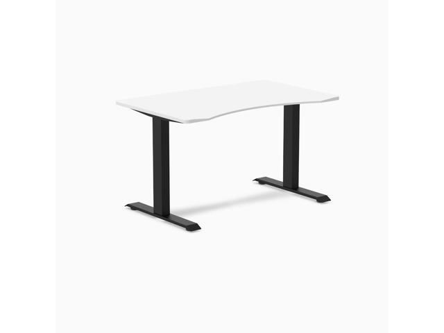 Click here for Desky Zero Ergo Edge Office Desk - White / 48 x 30... prices