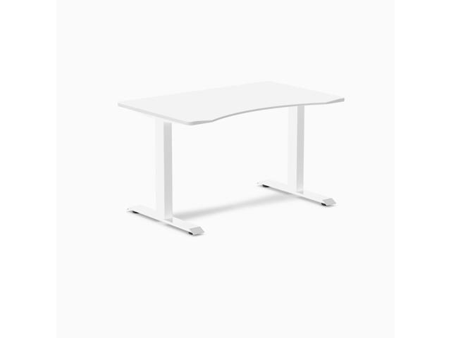Click here for Desky Zero Ergo Edge Office Desk - White / 48 x 30... prices