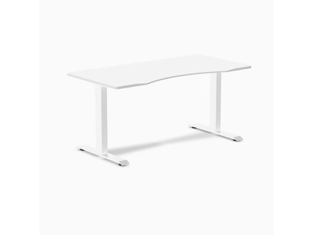 Click here for Desky Zero Ergo Edge Office Desk - White / 60 x 30... prices