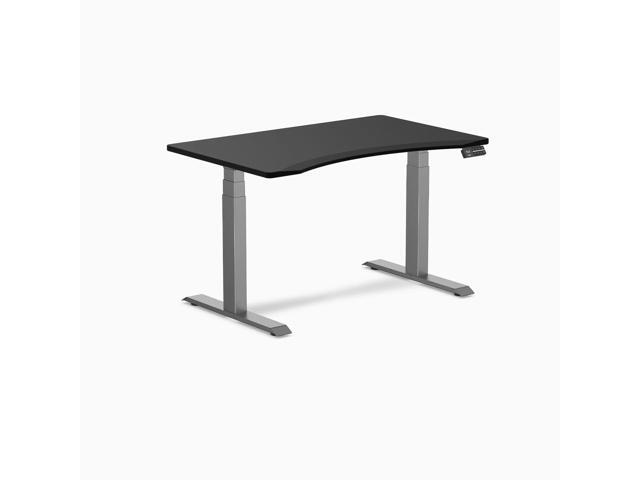 Click here for Desky Dual Ergo Edge Sit Stand Desk - Black / 48 x... prices