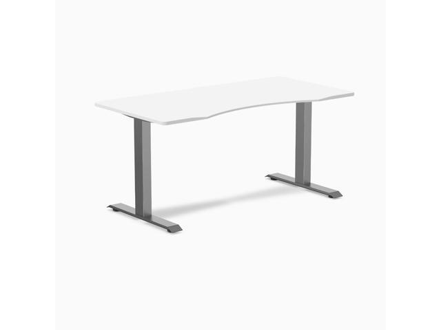 Click here for Desky Zero Ergo Edge Office Desk - White / 60 x 30... prices