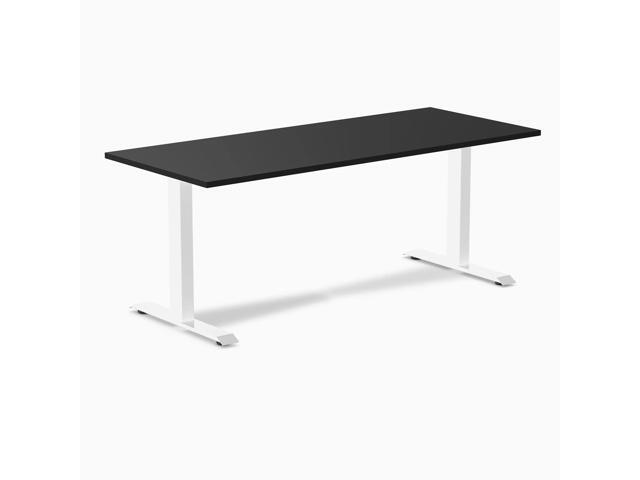 Click here for Desky Zero Laminate Office Desk - Black / 70.9 x 2... prices