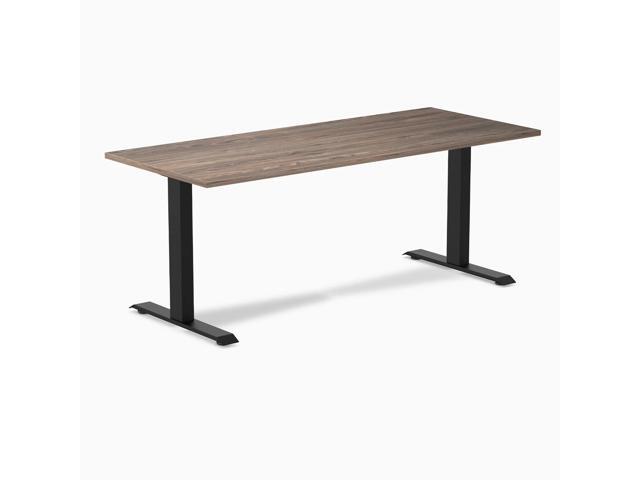 Click here for Desky Zero Laminate Office Desk - Natural Walnut /... prices