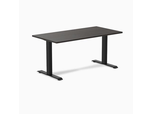 Click here for Desky Zero Laminate Office Desk - Burnished Wood /... prices
