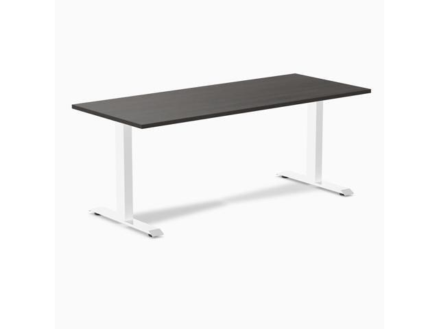 Click here for Desky Zero Laminate Office Desk - Burnished Wood /... prices