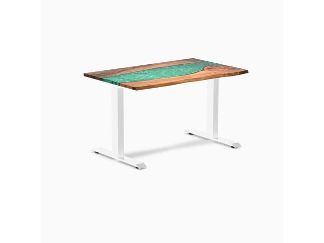 Click here for Desky Resin Hardwood Office Desk - Walnut Emerald... prices