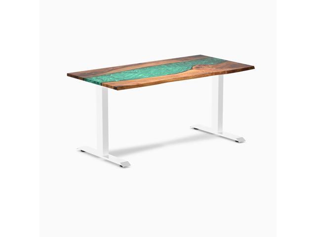 Click here for Desky Resin Hardwood Office Desk - Walnut Emerald... prices
