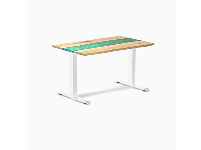 Click here for Desky Resin Hardwood Office Desk - White Ash Emera... prices