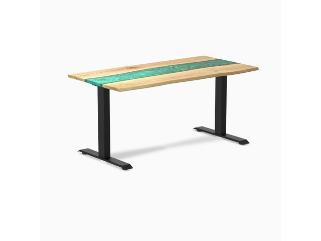 Click here for Desky Resin Hardwood Office Desk - White Ash Emera... prices