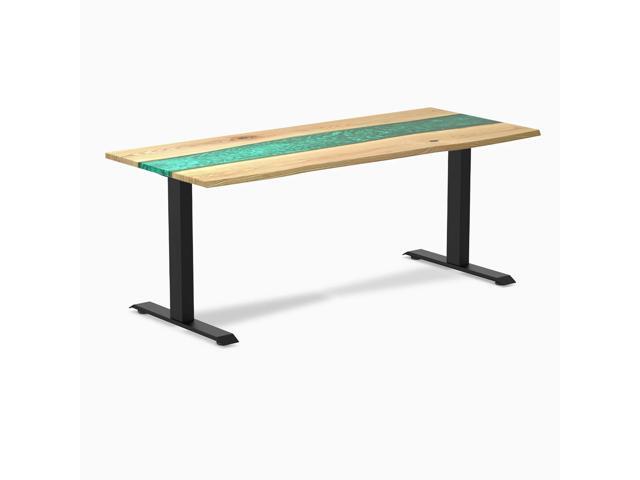 Click here for Desky Resin Hardwood Office Desk - White Ash Emera... prices