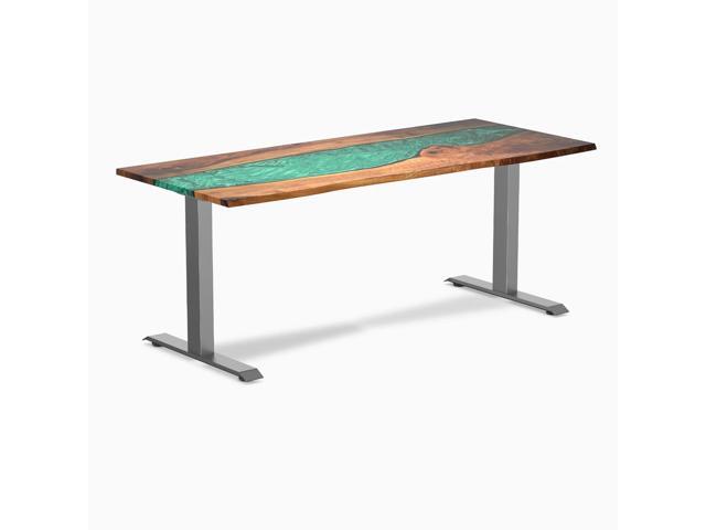 Click here for Desky Resin Hardwood Office Desk - Walnut Emerald... prices