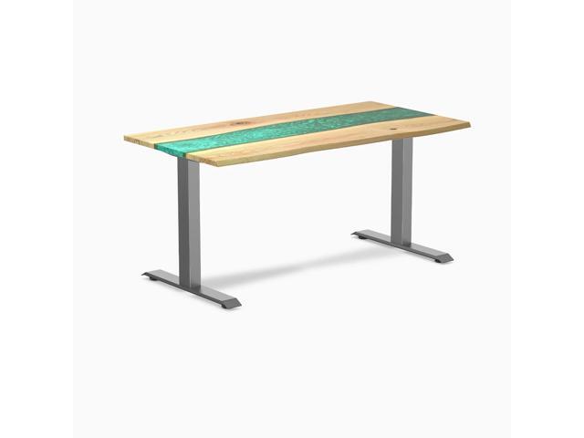 Click here for Desky Resin Hardwood Office Desk - White Ash Emera... prices