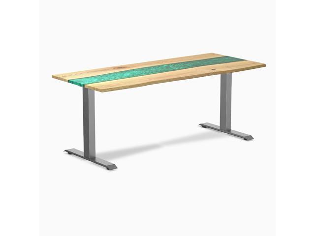 Click here for Desky Resin Hardwood Office Desk - White Ash Emera... prices