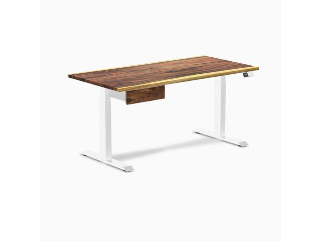 Click here for Desky Dual Hardwood Standing Desk With Drawer - Sa... prices