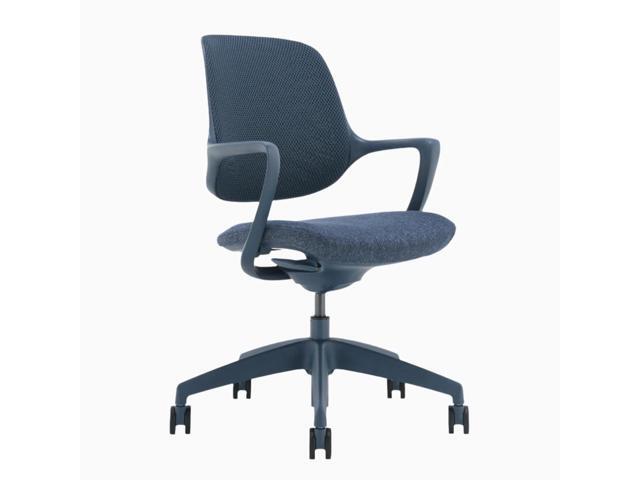 Click here for Desky Evoque Low Back Office Chair - Blue prices