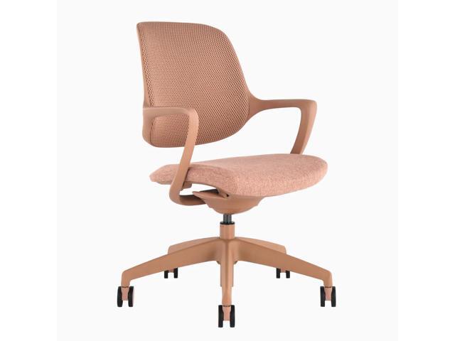 Click here for Desky Evoque Low Back Office Chair - Peach prices