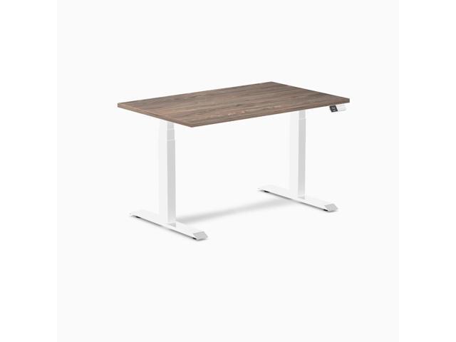 Click here for Desky Dual Laminate Sit Stand Desk - Natural Walnu... prices