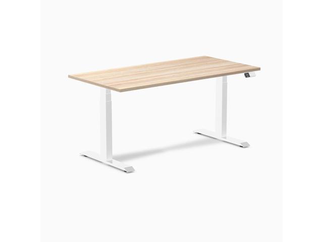 Click here for Desky Dual Laminate Sit Stand Desk - Classic Oak /... prices