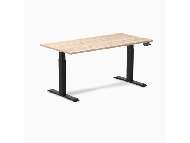 Click here for Desky Dual Laminate Sit Stand Desk - Classic Oak /... prices