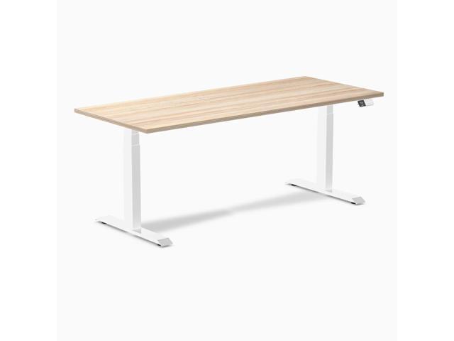Click here for Desky Dual Laminate Sit Stand Desk - Classic Oak /... prices
