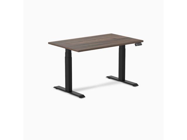Click here for Desky Dual Laminate Sit Stand Desk - Jarrah Legno... prices