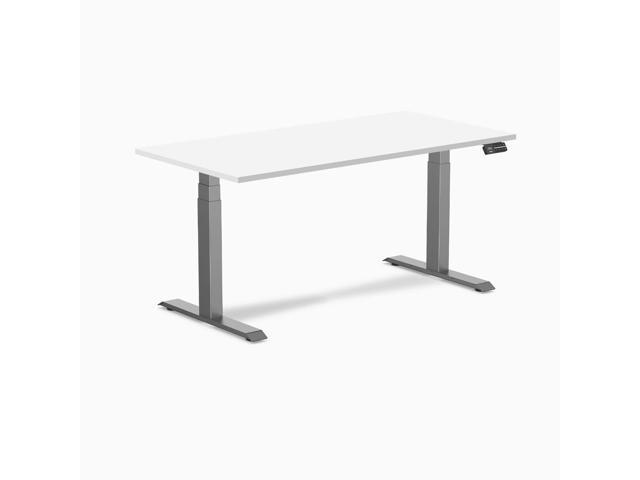 Click here for Desky Dual Laminate Sit Stand Desk - White / 59.1... prices