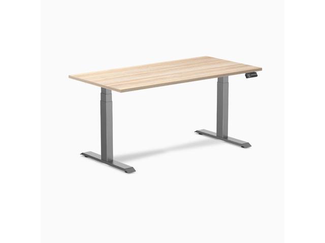 Click here for Desky Dual Laminate Sit Stand Desk - Classic Oak /... prices