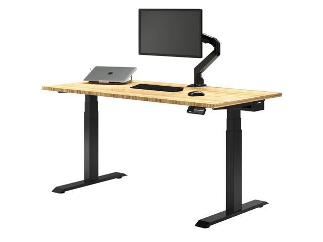 Click here for Desky Dual Bamboo Sit Stand Desk - Bamboo / 48 x 3... prices