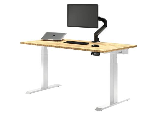 Click here for Desky Dual Bamboo Sit Stand Desk - Bamboo / 72 x 3... prices