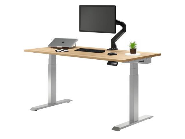 Click here for Desky Dual Hardwood Sit Stand Desk - White Ash / 6... prices