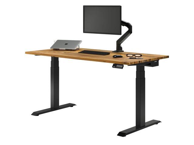 Click here for Desky Dual Hardwood Sit Stand Desk - Teak / 60 x 3... prices