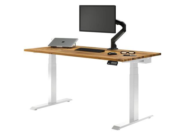 Click here for Desky Dual Hardwood Sit Stand Desk - Teak / 72 x 3... prices