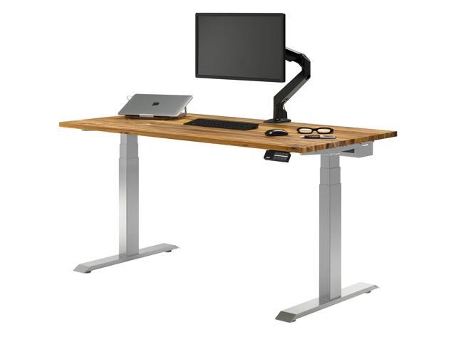 Click here for Desky Dual Hardwood Sit Stand Desk - Teak / 60 x 3... prices