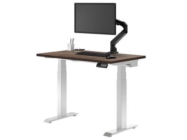 Click here for Desky Dual Mini Sit Stand Desk - Natural Walnut /... prices