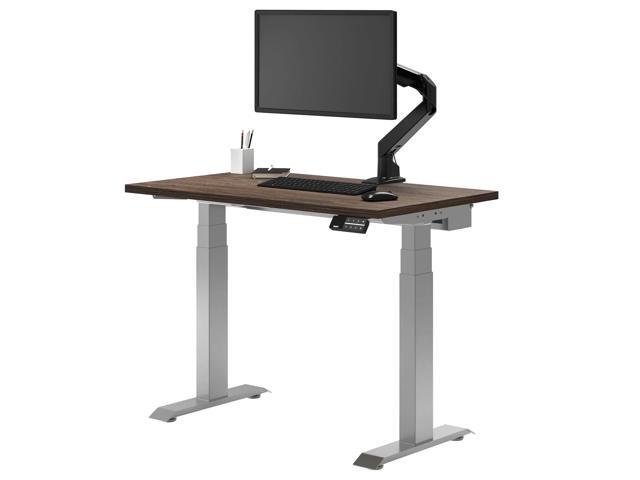 Click here for Desky Dual Mini Sit Stand Desk - Natural Walnut /... prices