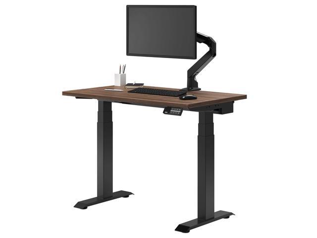 Click here for Desky Dual Mini Sit Stand Desk - Jarrah Legno / 32... prices