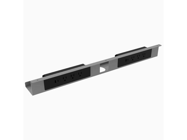 Click here for Desky Mini Cable & Power Tray - Gray / 6 Plugs + 2... prices