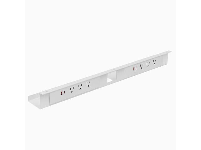 Click here for Desky Mini Cable & Power Tray - White / 6 Plugs +... prices